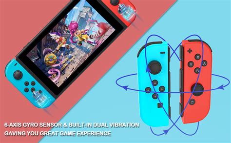 Joy Con Wireless Gamepad Pro Controller 6 Axis Gyro Function For Nintendo Switch Oled Lite