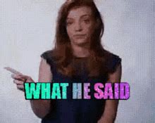 What They Said S Tenor