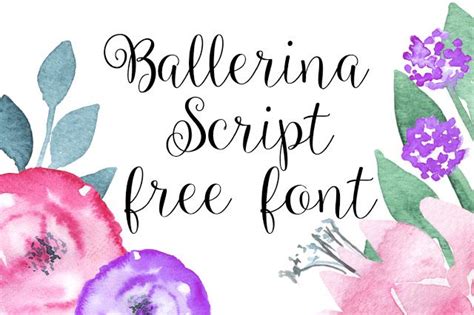 Ballerina Script Free Font Scrapbook Fonts Free Font Fancy Fonts