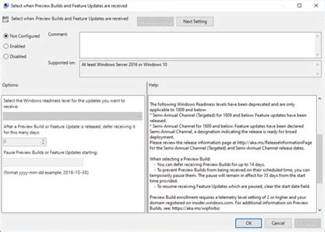 Win10 1903 Pro Windows Update Advanced Options WUH AskWoody