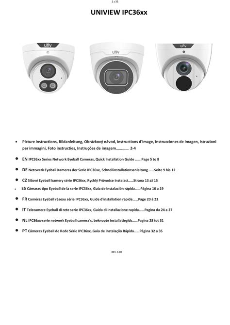 UNIVIEW IPC36 SERIES MANUAL Pdf Download ManualsLib