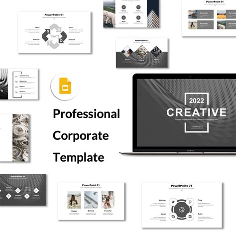 Google Slides Black White Simple Business Report PowerPoint Template Original And High Quality
