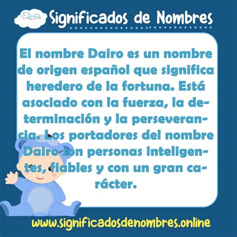 Nombre Dairo Significado Y Origen Del Nombre Dairo ️