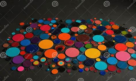 Vibrant Array Overlapping Circles In Various Colors And Sizes Creating