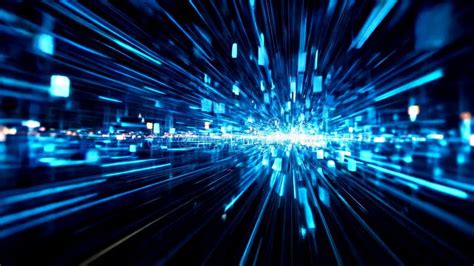 Futuristic Digital Data Stream Abstract Technology Background Stock Footage Video Of Quantum