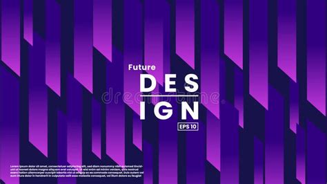 Dynamic Abstract Purple Liquid Gradient Color Geometric Fluid Shape Background Stock Vector