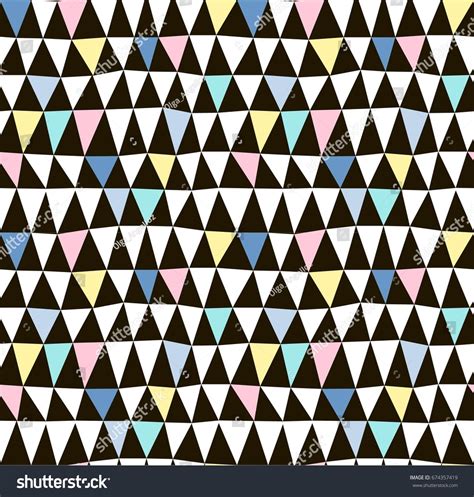 Triangle Texture Seamless Pattern Stock Vector Royalty Free 674357419