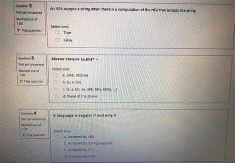 Solved An Nfa Accepts A String When There Is A Computation