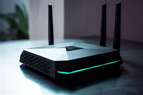 Premium Photo Router On The Table Modern Highspeed Wifi Router For