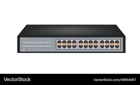 Internet Switch With 24 Ethernet Ports Royalty Free Vector 46 Off