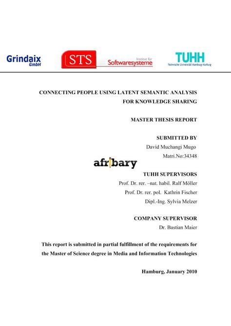 Connecting People Using Latent Semantic Analysis For Knowledge Sharing