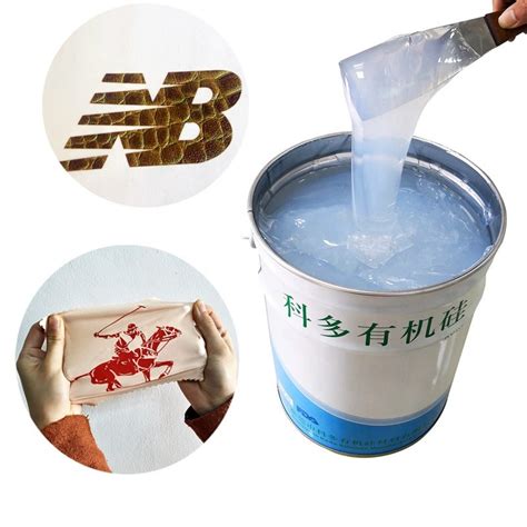Clear Silicone Screen Printing Ink For Synthetic Garment 35 Hardness