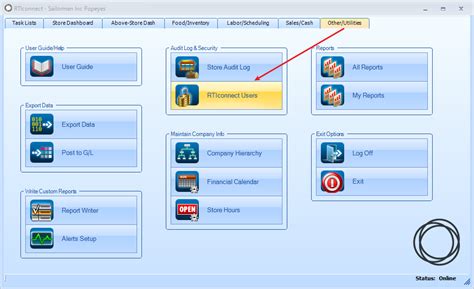 Create RTI User SLRTECH