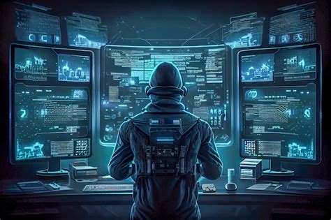 Premium Photo Monitors For Hacking Computers Generative Ai Generative Ai