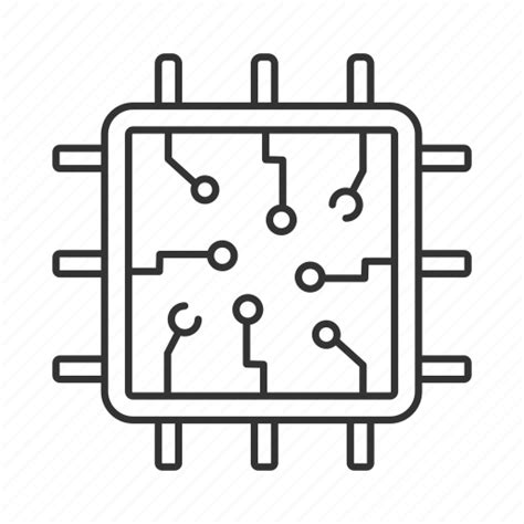 Chip Circuit Cpu Microchip Microcircuit Microprocessor Processor Icon Download On Iconfinder
