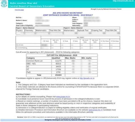How To Check The JEE Main 2019 Result