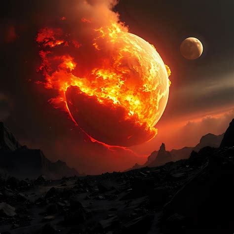 Fiery Falling Object A True Danger For Distant Planet Earth Sign