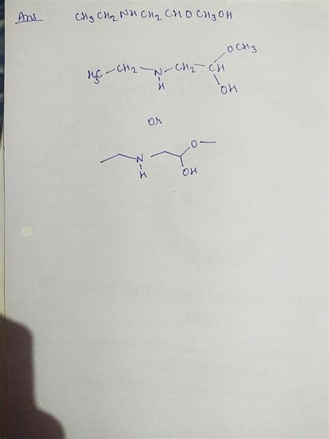 [solved] Draw The Bond Line Structure Of This Compound Ch3ch2nhch2choch3oh Course Hero