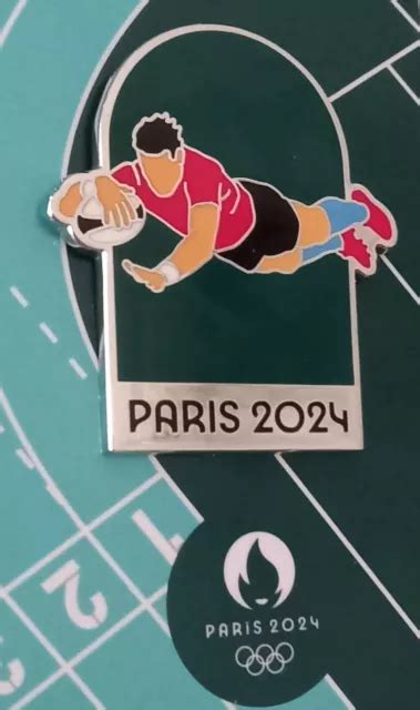 Pins Officiel Rugby Jo Paris 202440x25 Signé Drago Paris Eur 1100 Picclick Fr