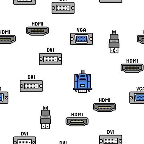 Computer Pc Monitor Vector Seamless Pattern 10322474 Vector Art At Vecteezy