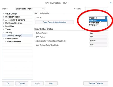 Remove Sap Gui Security Notifications