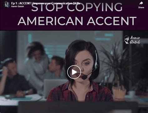 Do Not Change Your Original Accent Aamir Qutub