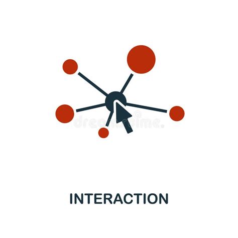 Interaction Icon In Two Color Design Red And Black Style Elements From Machine Learning Icons