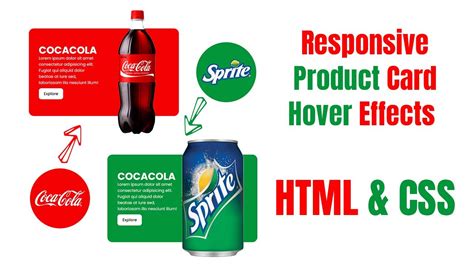Css Responsive Product Card Hover Effects Youtube