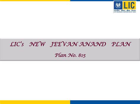 New Jeevan Anand 815 Pptx