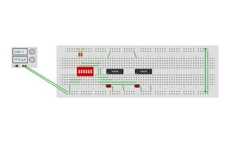 Circuit Design Half Adder Tinkercad