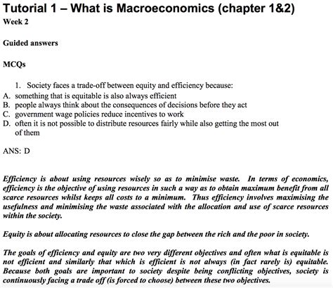 RMIT ECON Macroeconomics Tutorial Guided Questions Answers NoteXchange