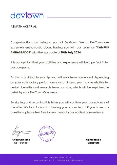 Asmath Akbar Ali On Linkedin Campusambassador Devtown Leadership