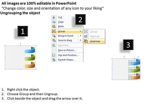 Strategic Management Parallel Process 3 Stages Strategy Diagram