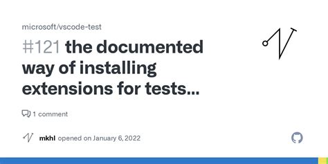 The Documented Way Of Installing Extensions For Tests Doesnt Work · Issue 121 · Microsoft