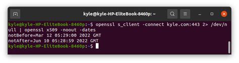 Openssls Clientの使用方法