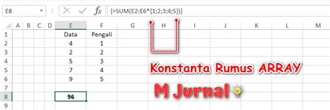 3 cara menggunakan konstanta pada rumus array excel m jurnal