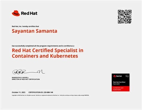 Sayantan Samanta On Linkedin Redhat Certification Containers Kubernetes