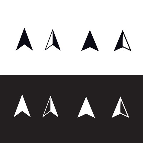 Compass Arrow Icon Vector Design 11879845 Vector Art At Vecteezy