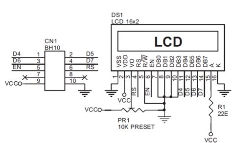 Lcd Display Schematic Diagram