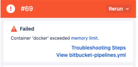 Pipeline Build Failed With Container Docker” Exceeded Memory Limit Error Bitbucket Cloud