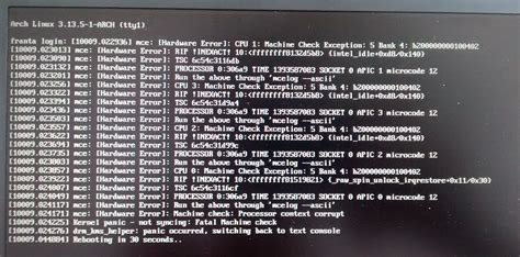 Kernel Panic Random Restarts Caused By A Machine Check Exception Unix Linux Stack Exchange