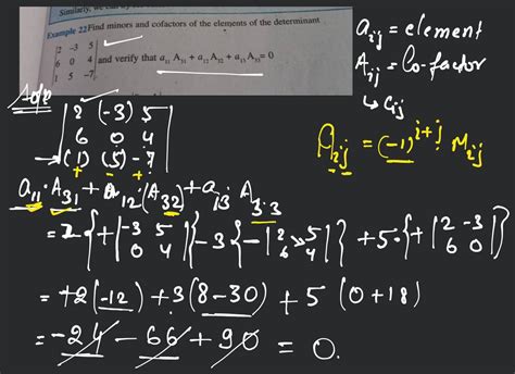 [solved] Find Minors And Cofactors Of The Elements Of The Determinant∣∣ 2