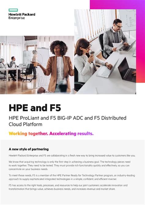 Hpe And F5 Hpe Proliant And F5 Big Ip Adc And F5 Distributed Cloud