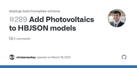 Add Photovoltaics To Hbjson Models · Issue 289 · Ladybug Toolshoneybee Schema · Github