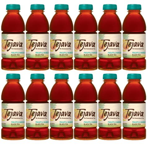 Tejava™ Tea Unsweetened Black Tea Pineapple Mango 12 Pack 16 9 Fl Oz Frys Food Stores