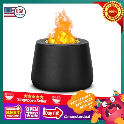 Indoor Tabletop Fire Pit Bowl Portable Personal Table Top Small Mini
