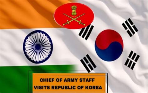 Visit Of Chief Of Army Staff General Manoj Pande To South Korea