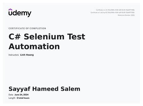 Completed A Course On Selenium Automation Sayyaf Hameed Posted On The Topic Linkedin
