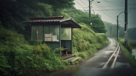 버스 정류장은 넓은 옆에 있습니다 시골 버스 정류장 고화질 사진 사진 공장 배경 일러스트 및 사진 무료 다운로드 Pngtree