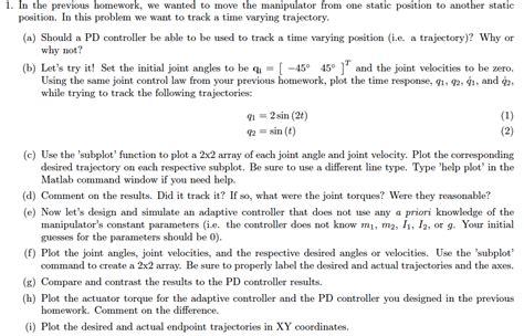 in the previous homework we wanted to move the